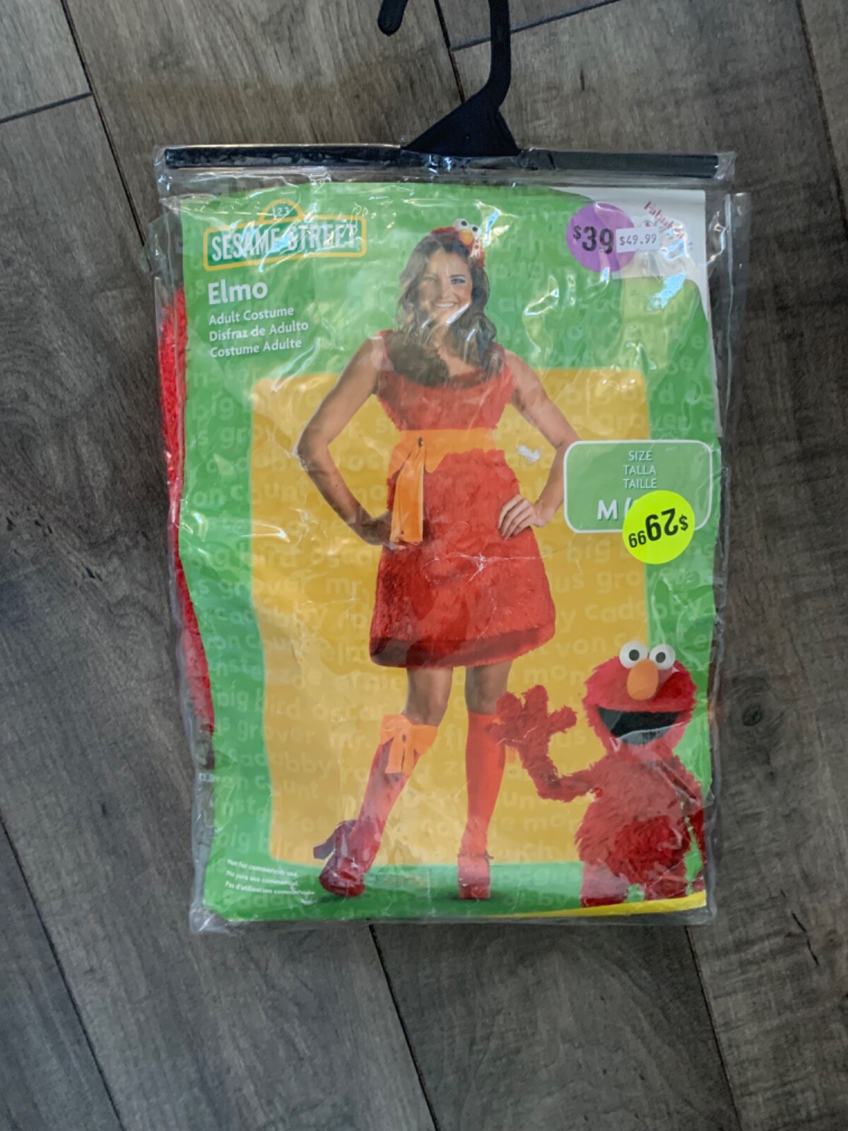 Sesame Street Elmo Costume Kit Halloween Adult Medium… - Gem
