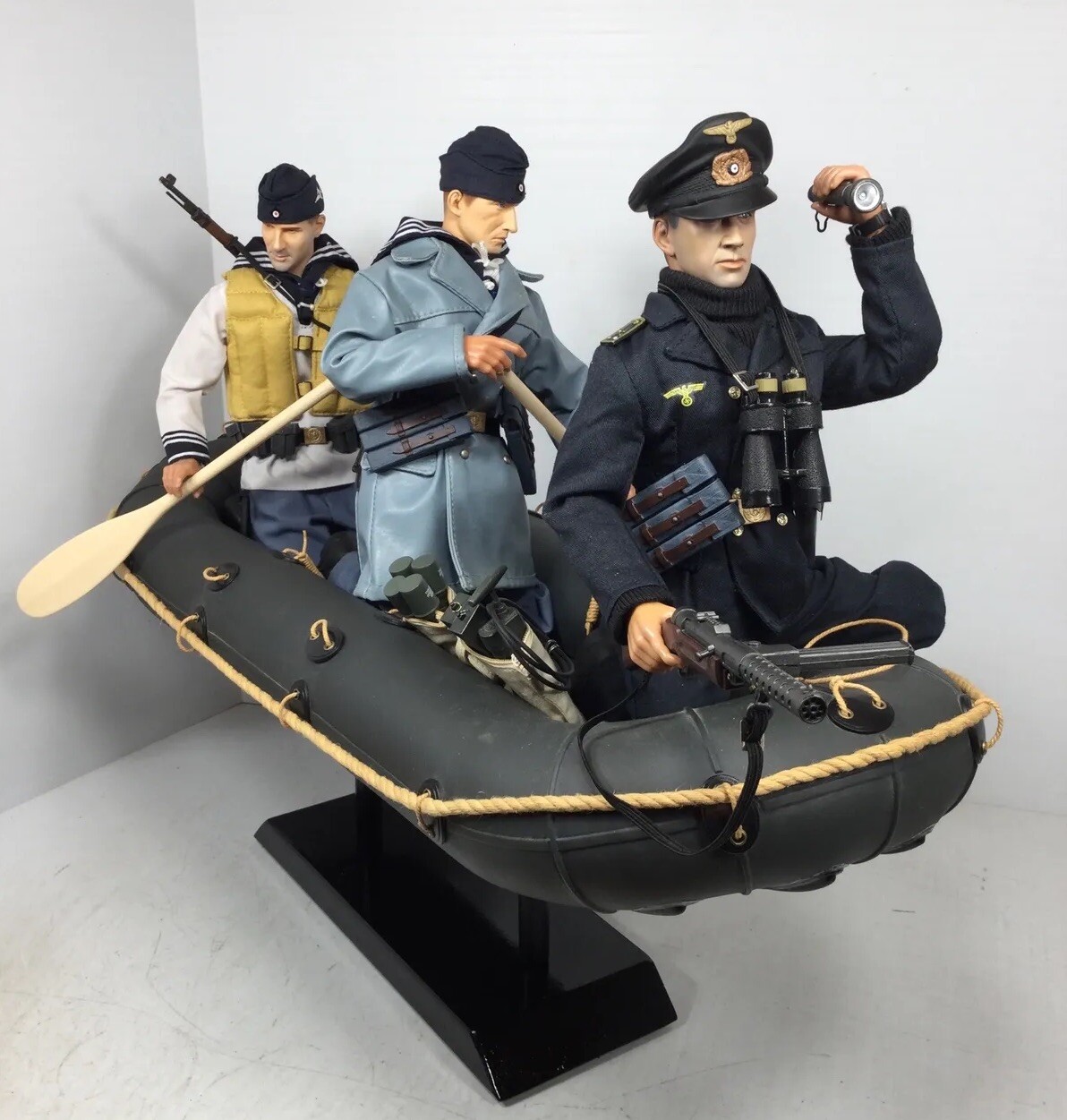 1/6 CUSTOM WW2 GERMAN NAVY U BOAT BOARDING PARTY W/ RUBBER RAFT ...