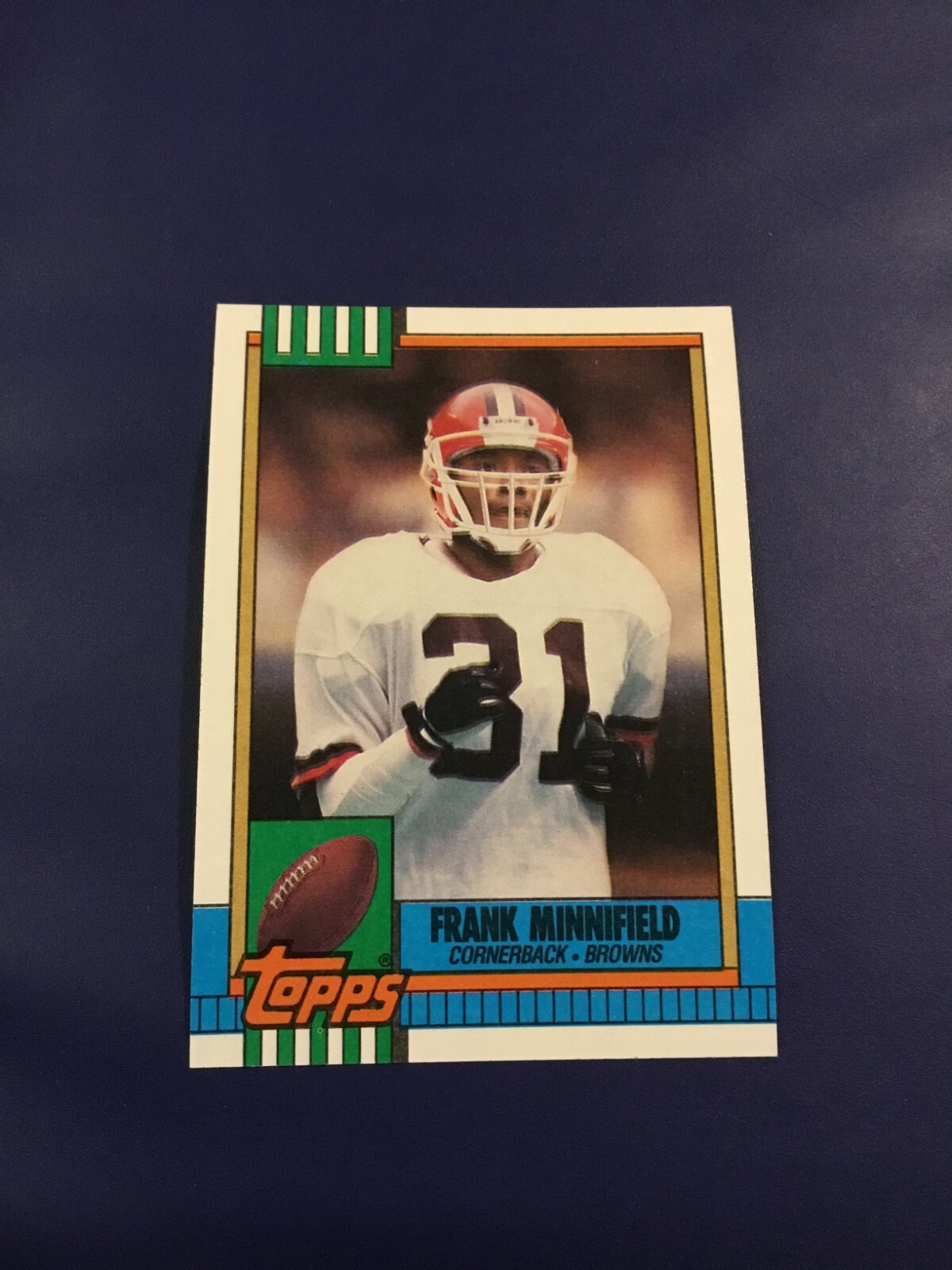1990 Topps # 159 FRANK MINNIFIELD Cleveland Browns Set Break Mint ! | eBay