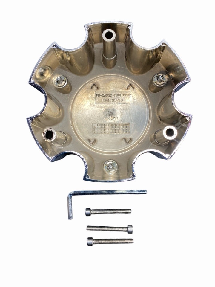 4 Cap Deal Raceline 6 Lug Wheel Center Cap Chrome PD-CAPSX-P981-6H2 ...