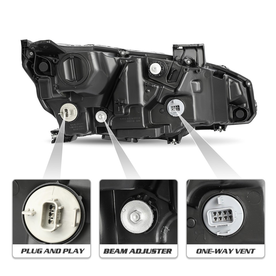 For 2016-2021 Honda Civic Full LED OE Style w/o AFS Headlights Assembly ...