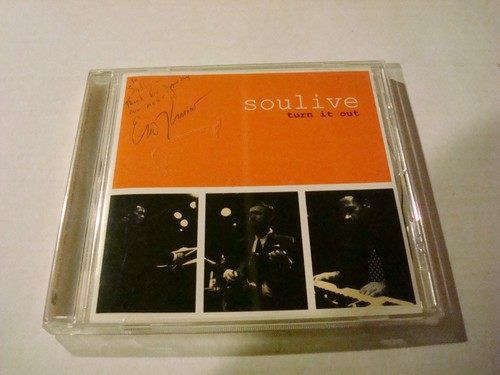 Soulive "Turn It Out" CD (2000 Velour 68748-00002-2) Jazz SIGNED by E ...