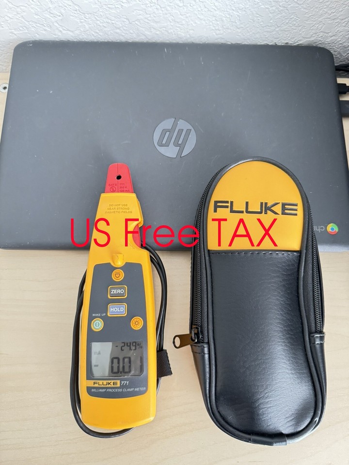 FLUKE 771 MILLIAMP PROCESS CLAMP METER W / BAG - SHIPS FAST / FREE ...