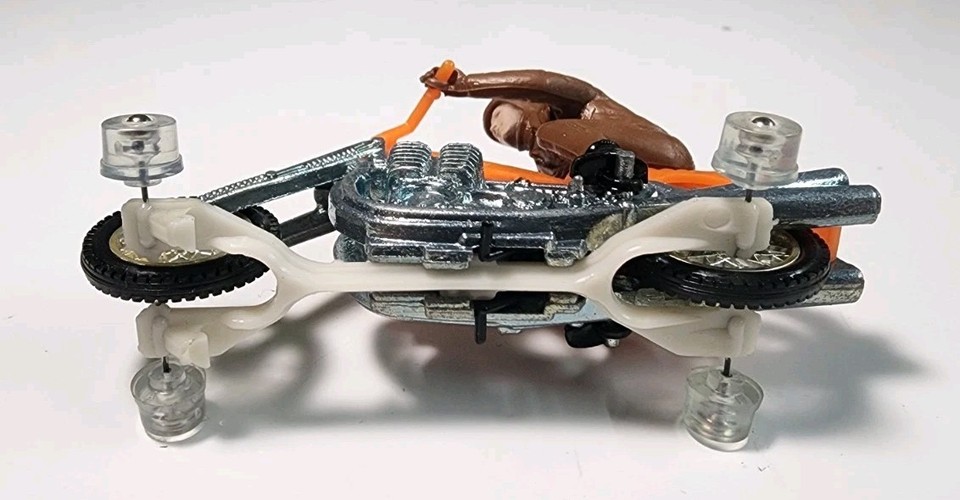 Hot Wheels Rrrumblers Orange Road Hog w/Brown Rider Redline Era Track ...