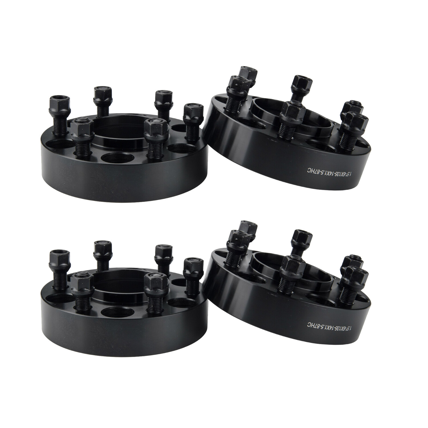 4Pcs 1.5" 6x135 Hub Centric Wheel Spacers 14x1.5 For 2015 2016-2023 ...