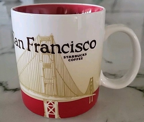 Starbucks Coffee Mug San Francisco 2008 Cup Collector Series Red ...
