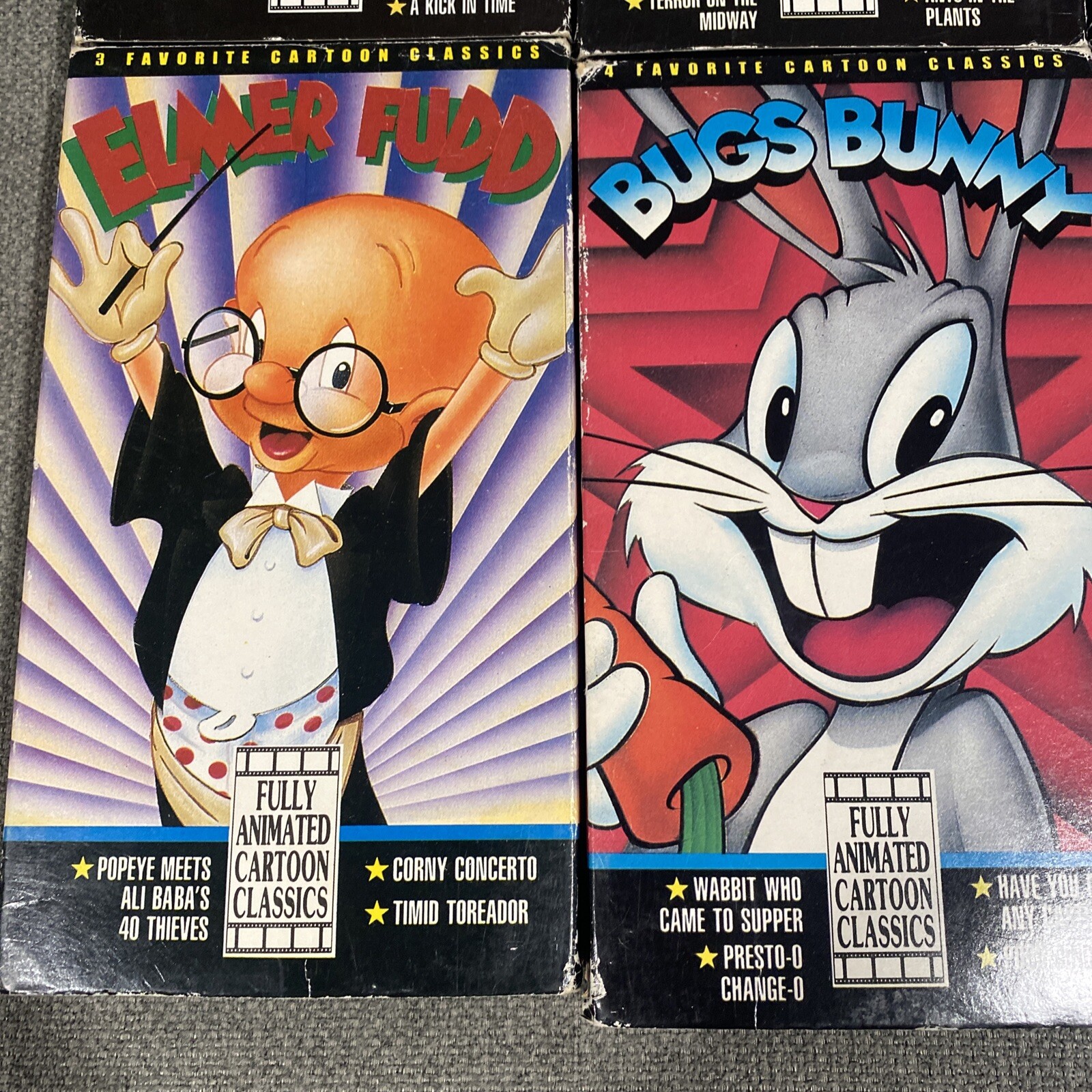 Fully Animated Cartoon Classics VHS 1991 Mighty Mouse, Casper, Felix ...