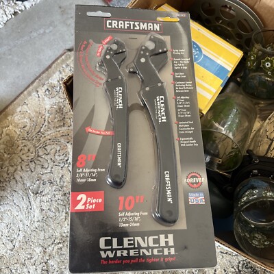 Vintage Craftsman Clench Wrench Set 8 Inch 10 Inch 42302 NOS | eBay
