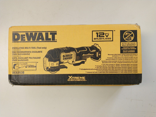 Dewalt DCS353 Oscillating Multi-Tool 12V Xtreme sub-compact series Tool ...