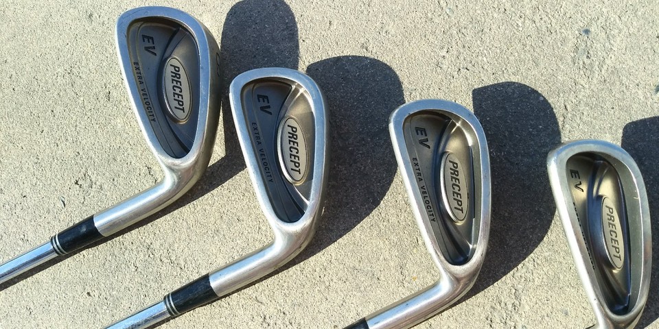 Bridgestone Precept EV Extra Velocity Iron golf clubs steel shaft stiff ...