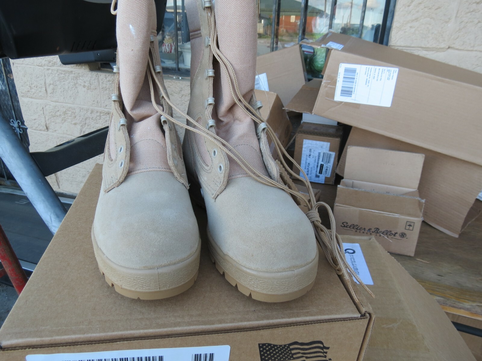 BOOTS, COMBAT HW TAN FR SIZE: 6 XW NSN: 8430-01-540-3885 | eBay