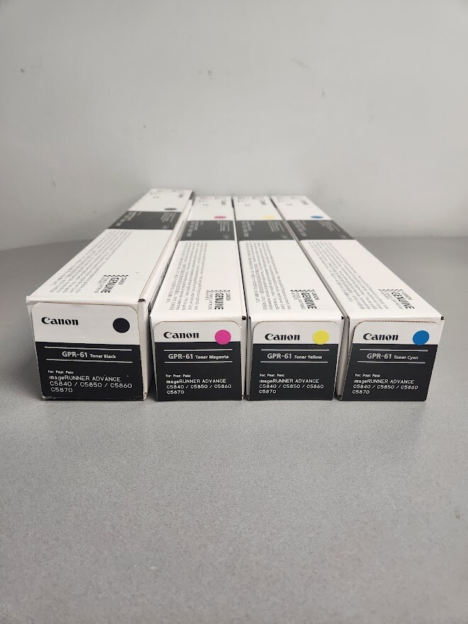 Canon GPR-61 Toner Cartridge Set - C,Y,M,B - High Yield Genuine ...