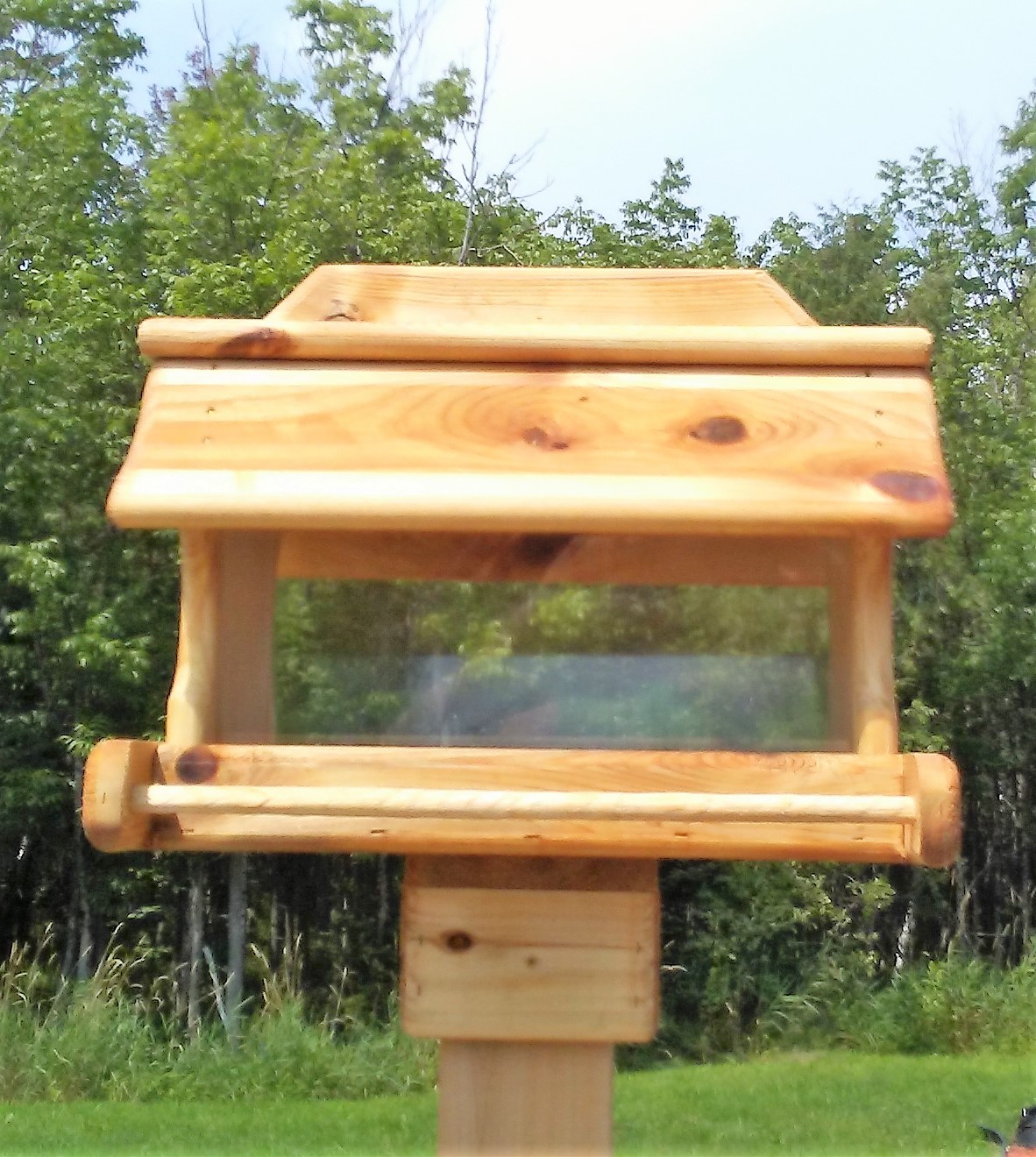 Ceder wood 4x4 post mount for bird feeders or bird house, TBNUP #1S | eBay