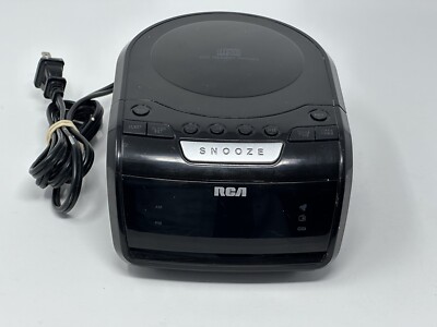 RCA CD AM FM Alarm Clock Radio RP5605-A (Tested) Good Condition | eBay