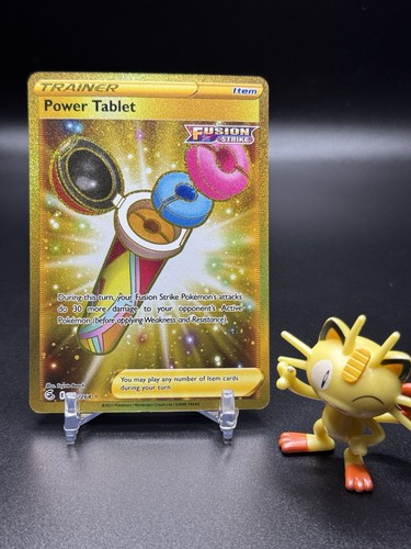 Pokemon TCG Power Tablet 281/264 Gold Secret Rare Pokemon Fusion Strike ...