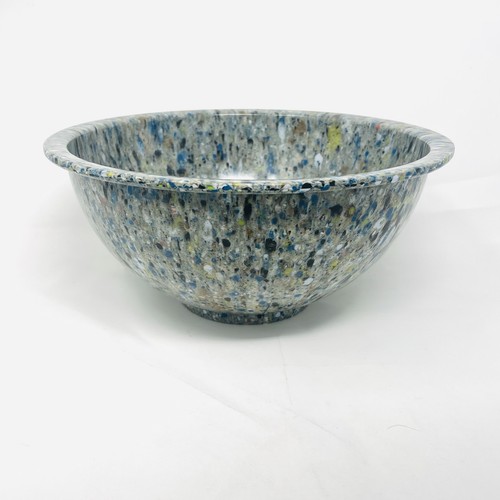 RARE Grey Blue Yellow BW Texas Ware 125 Bowl 11.25 Confetti Speckle VTG ...