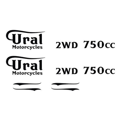 Motorcycle Gas Tank & Body Decal Badge Kit fits Ural, Dnepr, BMW UG ...