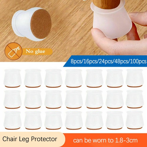 Ruby Slider Silicone Chair Leg Protector For Hardwood Floors Fits 2-3cm ...