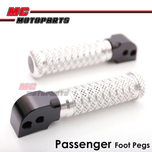 M-Grip CNC Silver Rear Pillion Foot Pegs For Yamaha YZF R6 17-19 18 | eBay