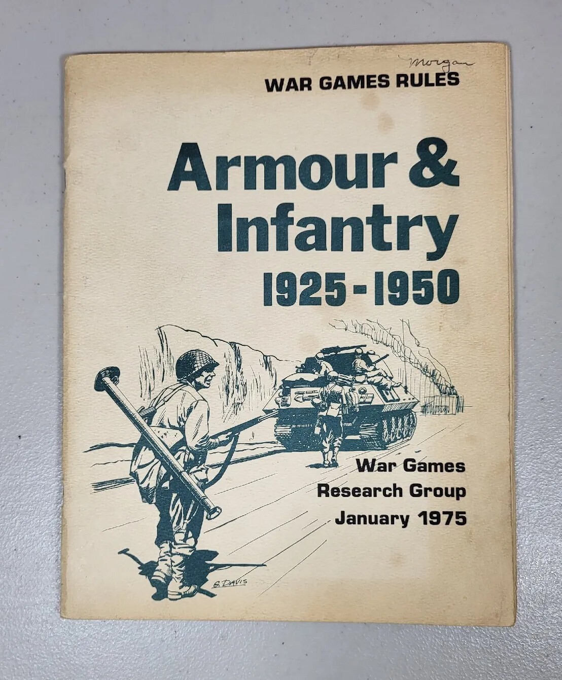 January 1975 War Games Rules Armour & Infantry 1925-1950 | eBay
