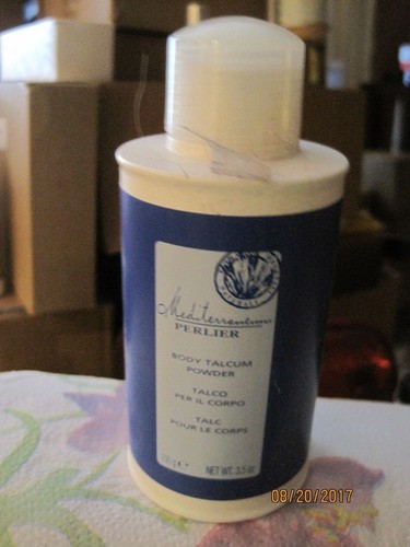 Perlier Mediterraneum Body Talc Talcum Powder 3.5 Oz. Shaker container ...