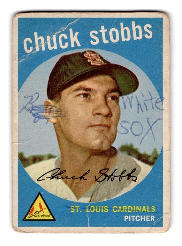 1959 Topps #26 Chuck Stobbs St. Louis Cardinals (MK) | eBay