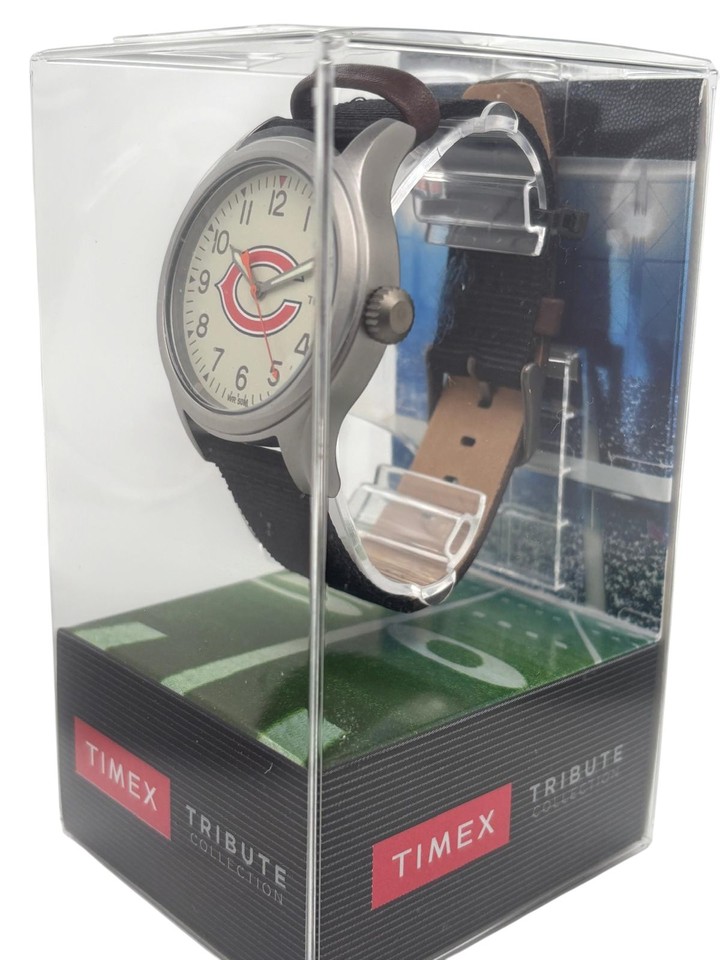 Timex Men's NFL Clutch Chicago Bears Men's Watch 40MM Titanium Case 50M ...
