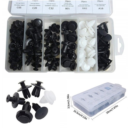 Nylon Construction Complete Set of 100 pcs of Practical Car Buckles ...