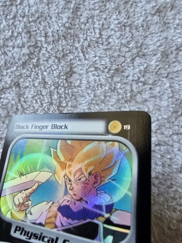 DBZ Dragon Ball Z FOIL Black Finger Block 19 CCG Unlimited Frieza Saga ...