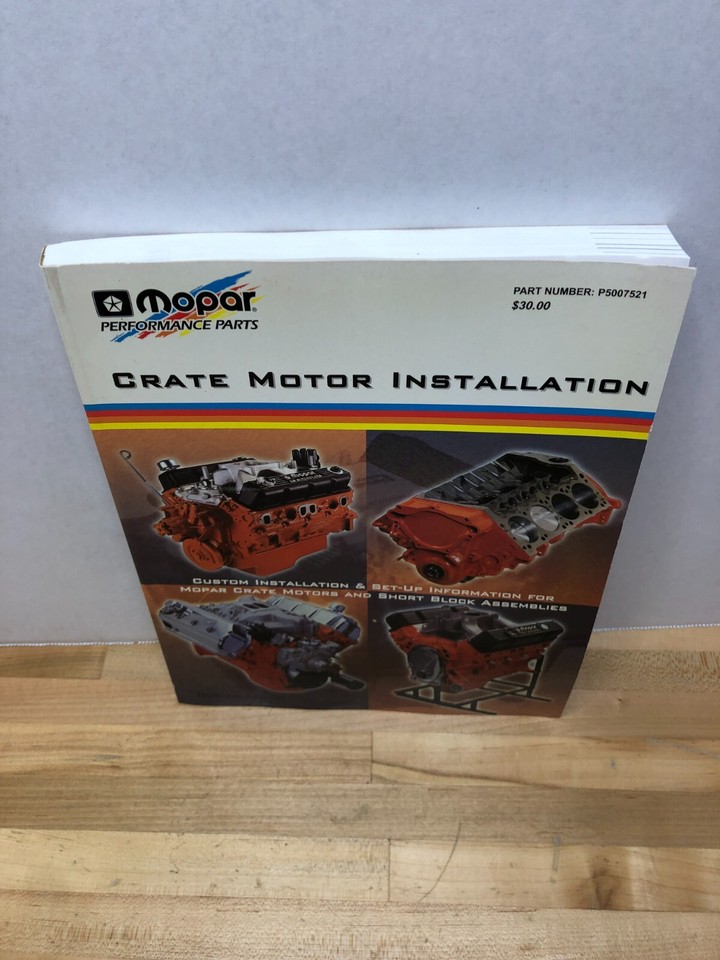 Mopar Performance Crate Engine Installation Book | P5007521 | 238 Pages ...