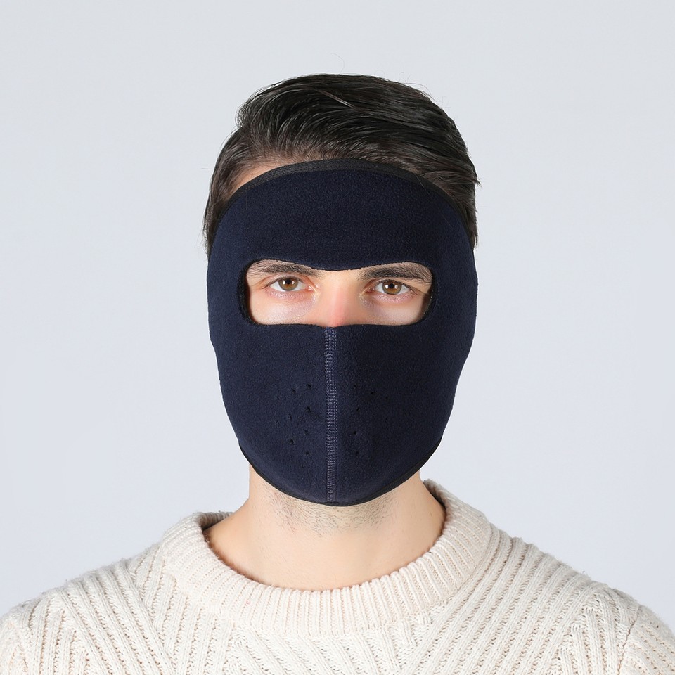Winter Fleece Ski Mask Cycling Full Face Mask Cold Weather Warm ...
