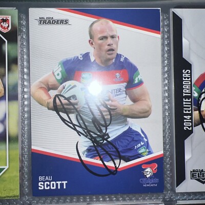 Beau Scott Signed 2014 Traders NRL card Newcastle Knights | eBay Australia