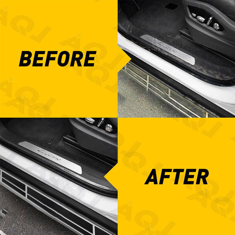 For Toyota Car Door Plate Sill Scuff Cover Anti Scratch Decal Sticker ...