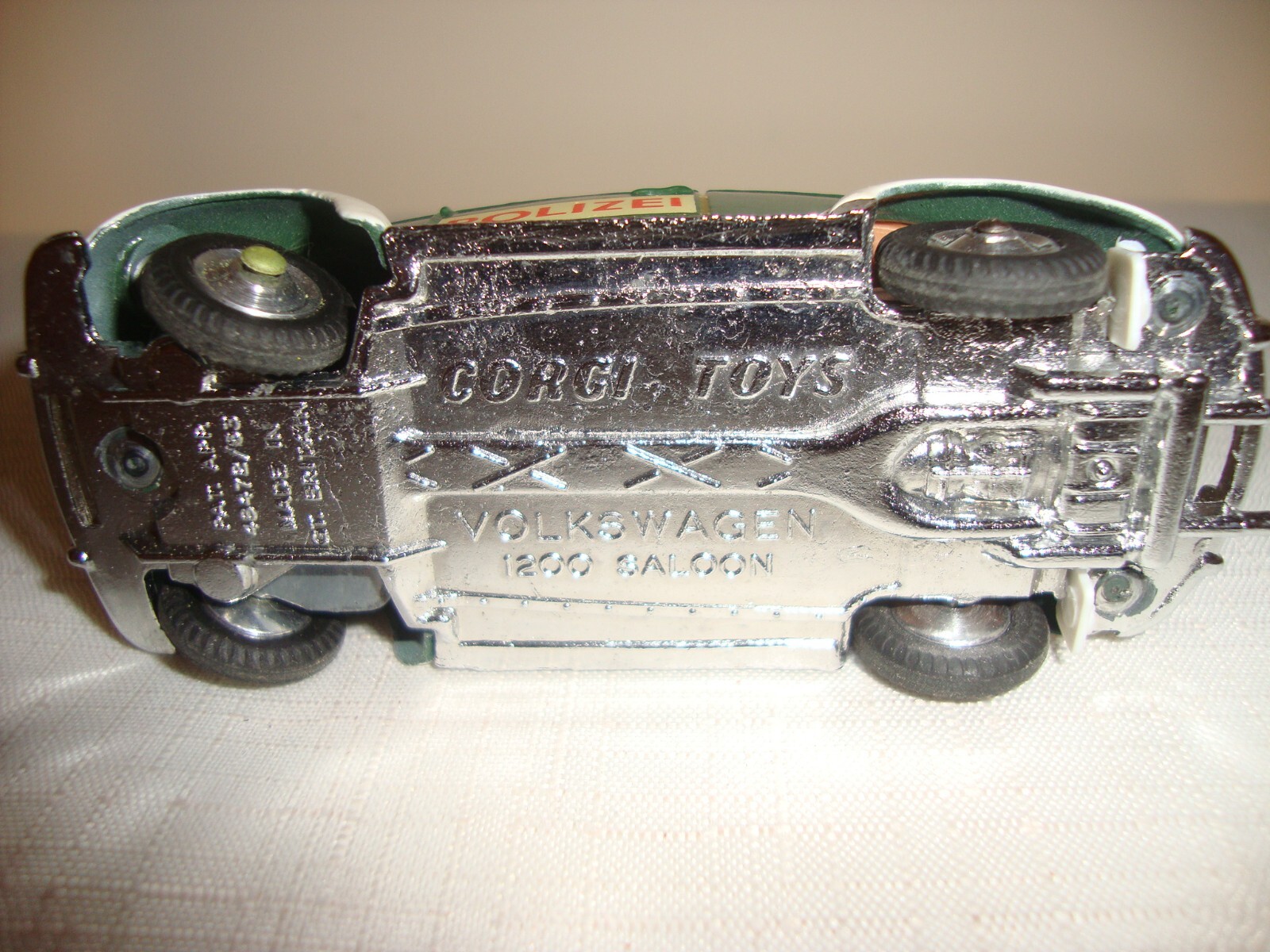 Original CORGI 492 VOLKSWAGEN EUROPEAN POLICE CAR - NR MINT in original ...