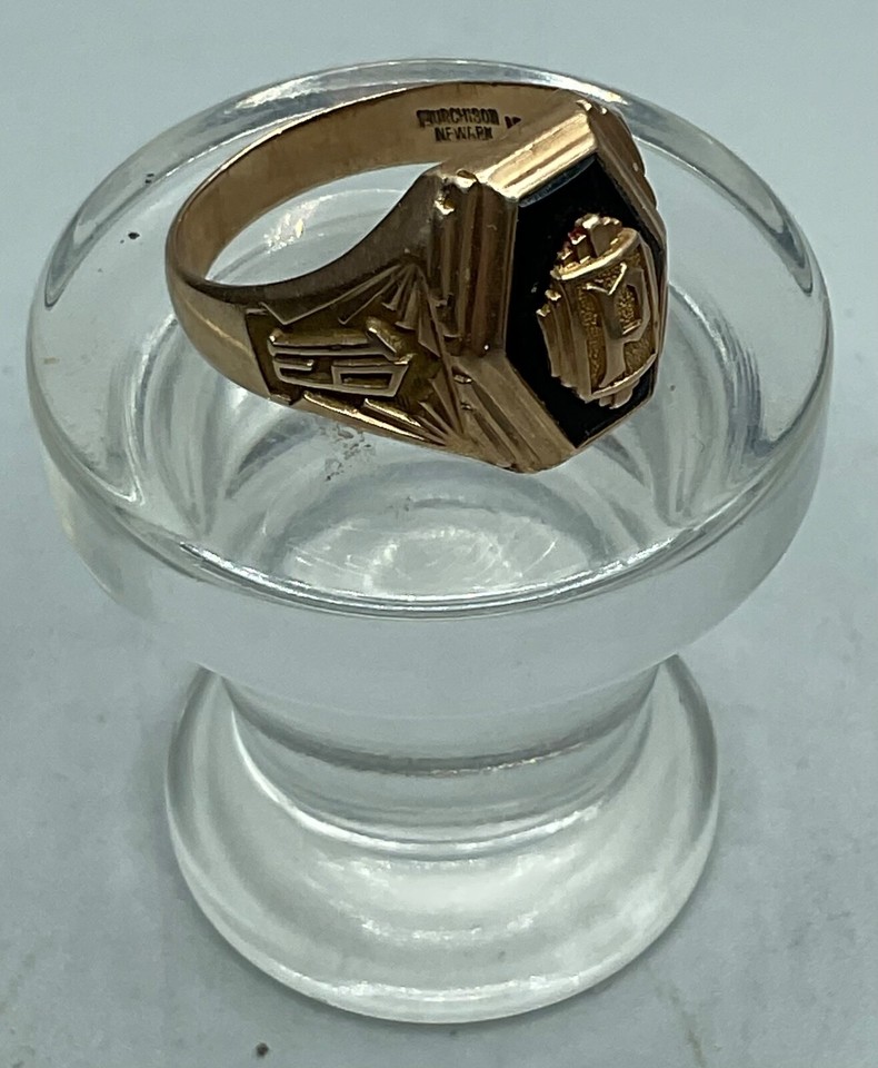 MURCHISON NEWARK 10 K GOLD SCHOOL RING 1937 | eBay