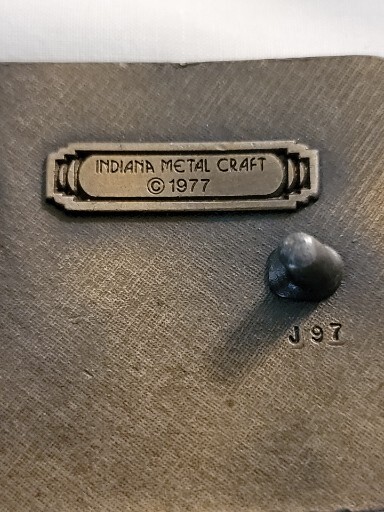 New Deer Running 1977 Vintage Indiana Metal Craft Bel… - Gem