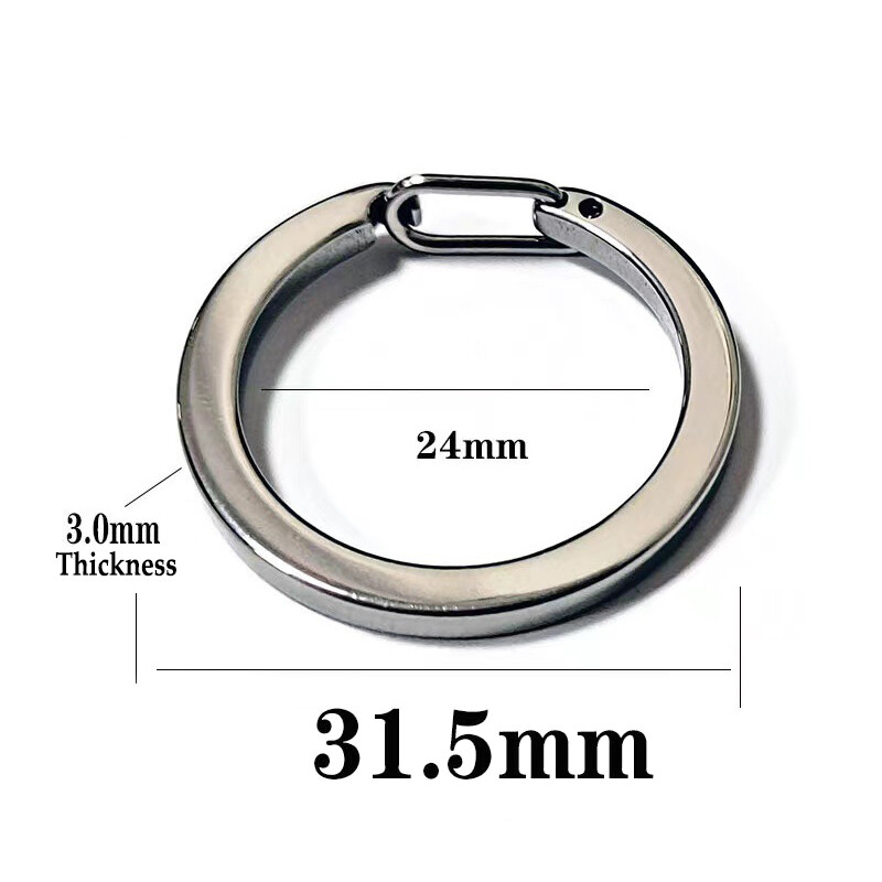 Premium Key Fob Clip C Shape Quick Release Spring Clasp Keychain Split ...