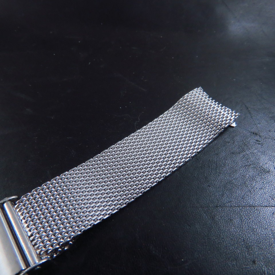 GENUINE VINTAGE SWISS BULOVA 17MM STAINLESS STEEL WATCH BANDS | eBay
