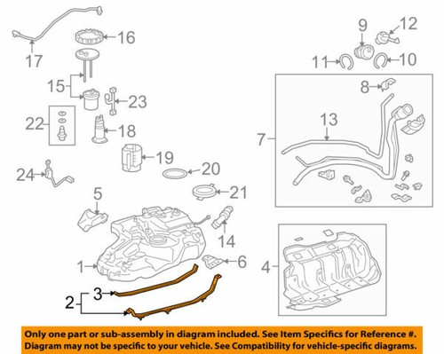 77601-48080 Toyota Band sub-assy, fuel tank, no.1 rh 7760148080, New ...