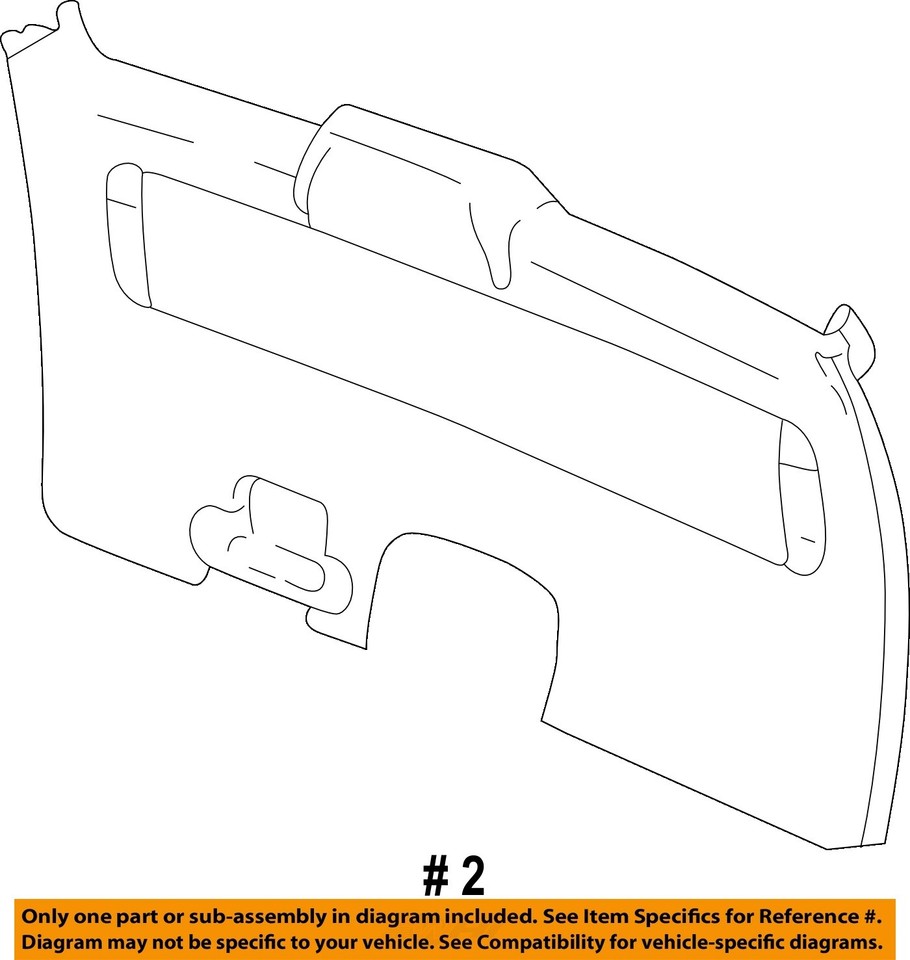 CHRYSLER OEM 05-09 Caravan Lift Gate Interior Trim-Trim Panel RS74BD1AE ...