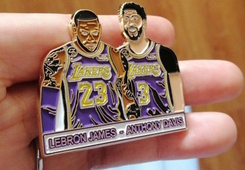 Lakers LeBron James & Anthony Davis KB Jersey Lapel Pin 2020 NBA ...