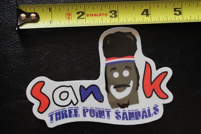 SANUK USA basketball sandals surf ocean ~4.5" Vintage Surfing Decal ...