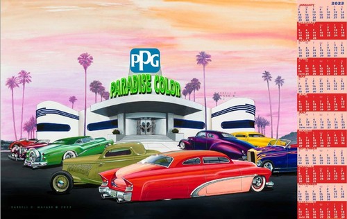 PPG 2023 MAYABB PPGCL23 Paradise Color Wall Calendar | eBay