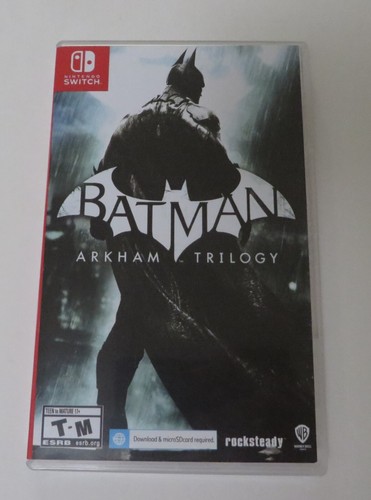 Replacement Case (NO GAME) Batman Arkham Trilogy Nintendo Switch | eBay