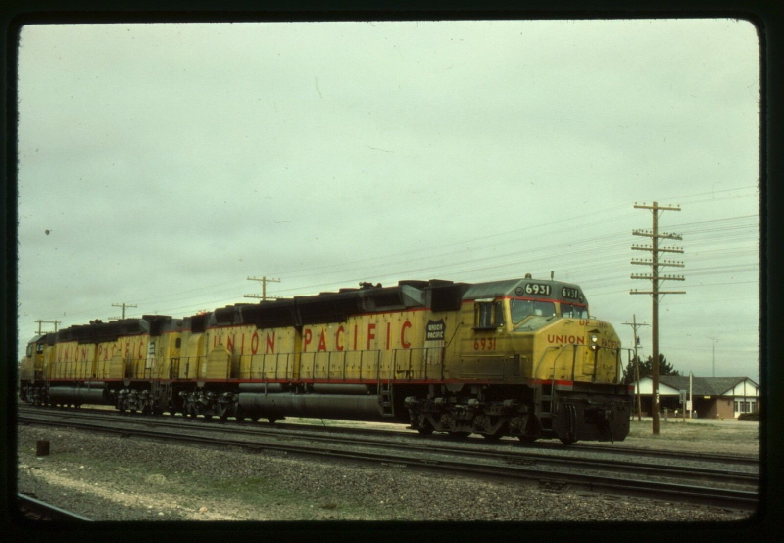 Railroad Slide - Union Pacific #6931 DD40 Locomotive 1978 Cheyenne ...