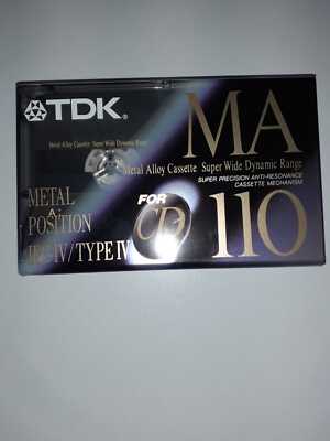 Cassetta audio TDK MA-110 Metal Position audiocassetta, musicassetta | eBay