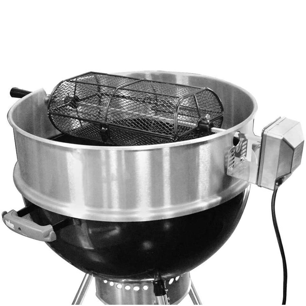 Electric Rotisserie BBQ Grill Roaster Spit Rod 4W Camping Chicken Pig ...