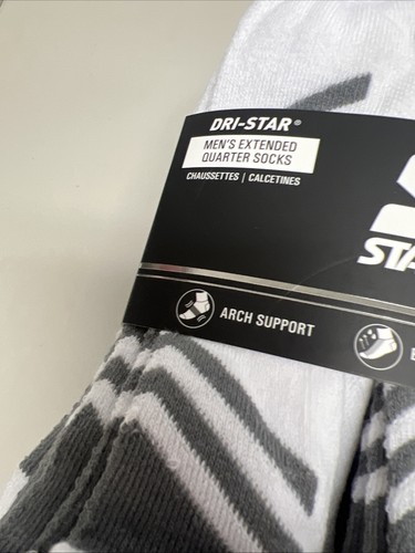 STARTER Dri-Star Men's Extended Quarter Socks 15 Pack size 6-12 | eBay