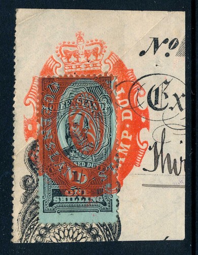 99c START! 1903 Australia Queensland 1/ Impressed duty BF113, Brisbane ...