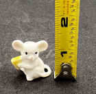 Adorable Ceramic Mouse Figurine Holding Cheese - Bug House Japan | eBay